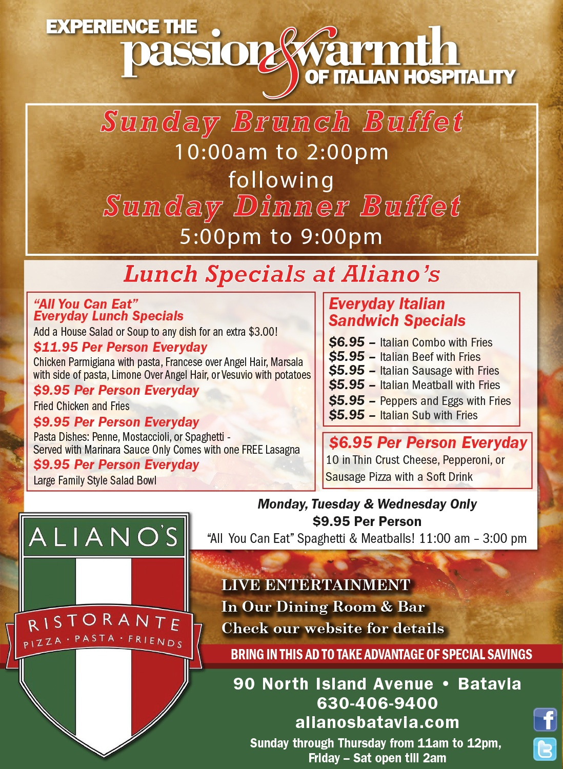 Sunday Brunch and Sunday dinner Buffet!! | Batavia, IL Patch