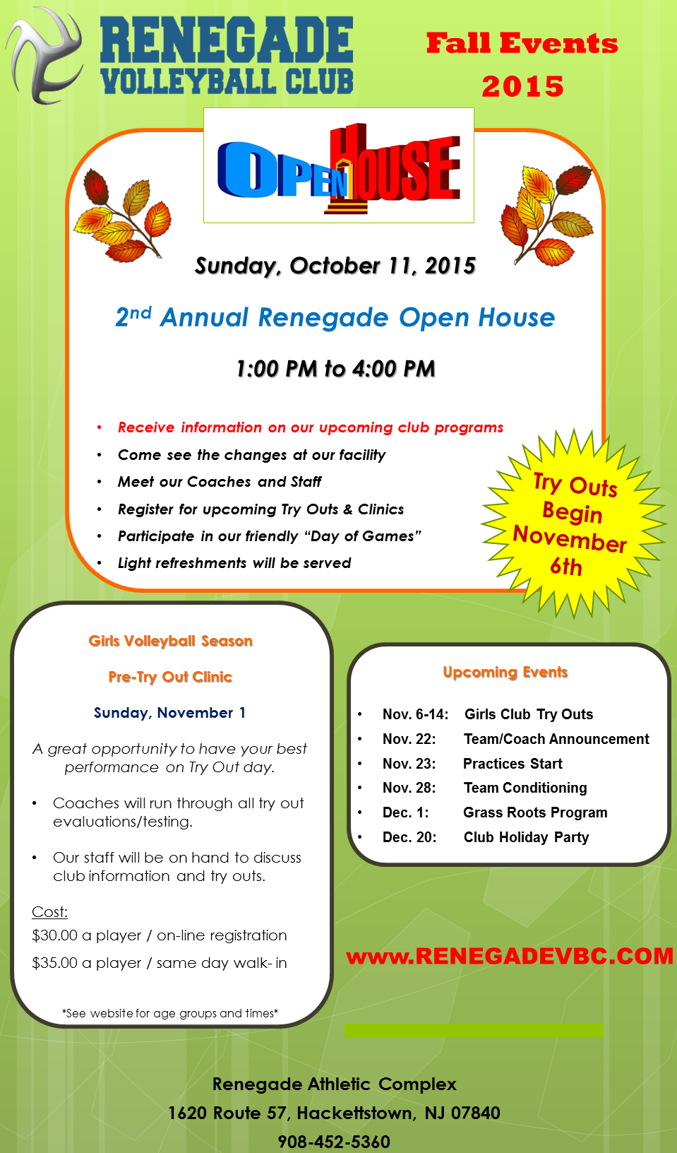 Volleyball Open House & Clinics | Long Valley, NJ Patch