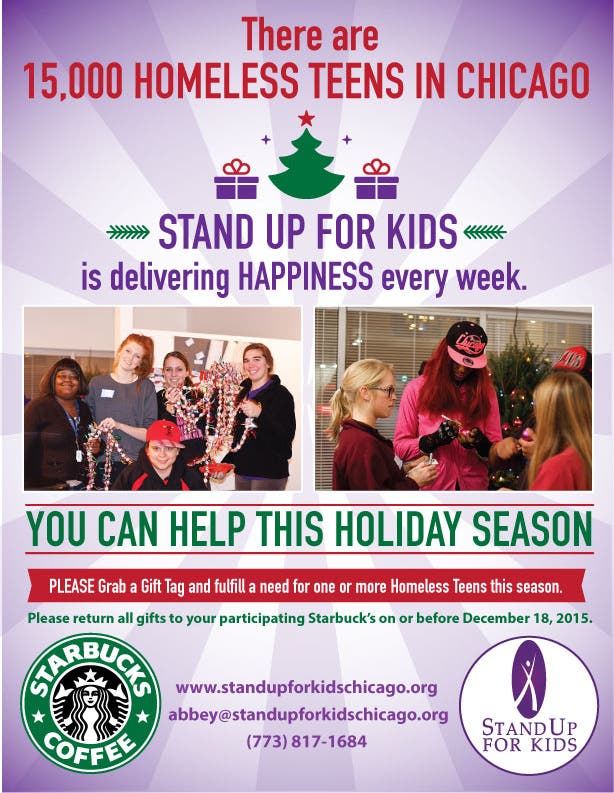 STARBUCKS STANDS UP FOR HOMELESS TEENS IN CHICAGO OVER A DOZEN NORTH ...