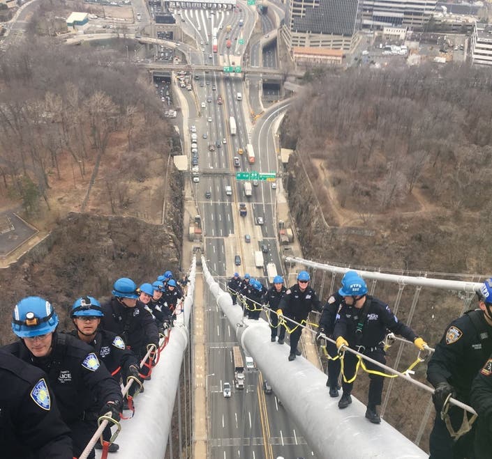 PHOTOS: What Are These Cops Doing On The George Washington Bridge ...