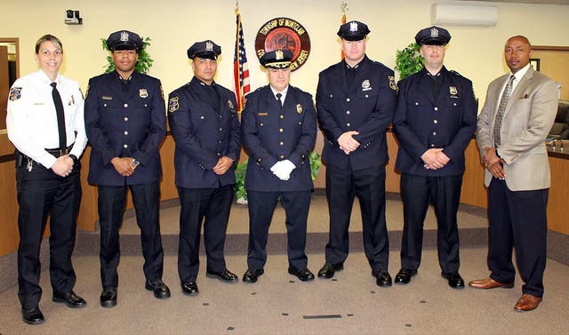 Montclair Police Swear In 4 New Officers, Including NY Jets Signee ...