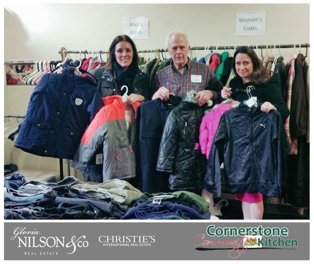 Gloria Nilson & Co. Real Estate Coat Drive Benefits Cornerstone ...