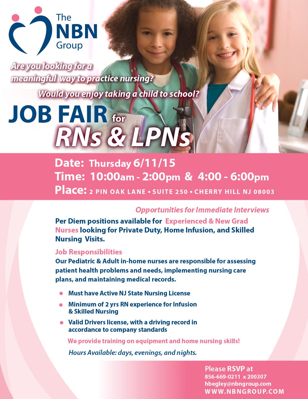Job Fair for RNs and LPNs! | Cherry Hill, NJ Patch