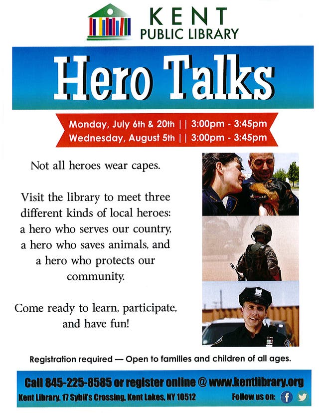 Heroes Talk-Meet a Police Officer at the Kent Public Library ...