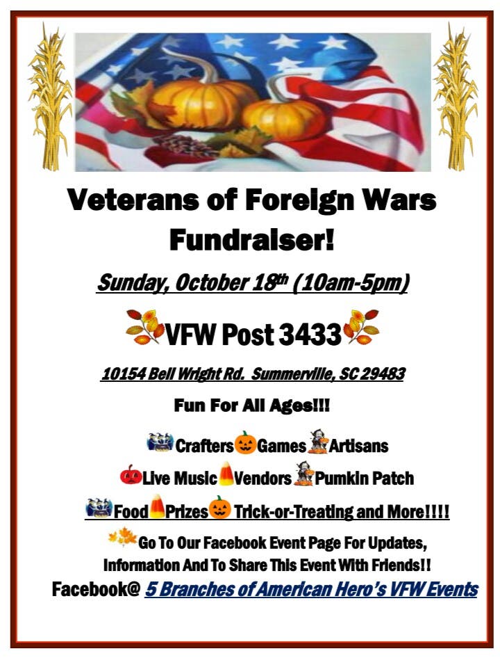 Fall Festival Fundraiser Event For The Ladson VFW And Its Charities ...