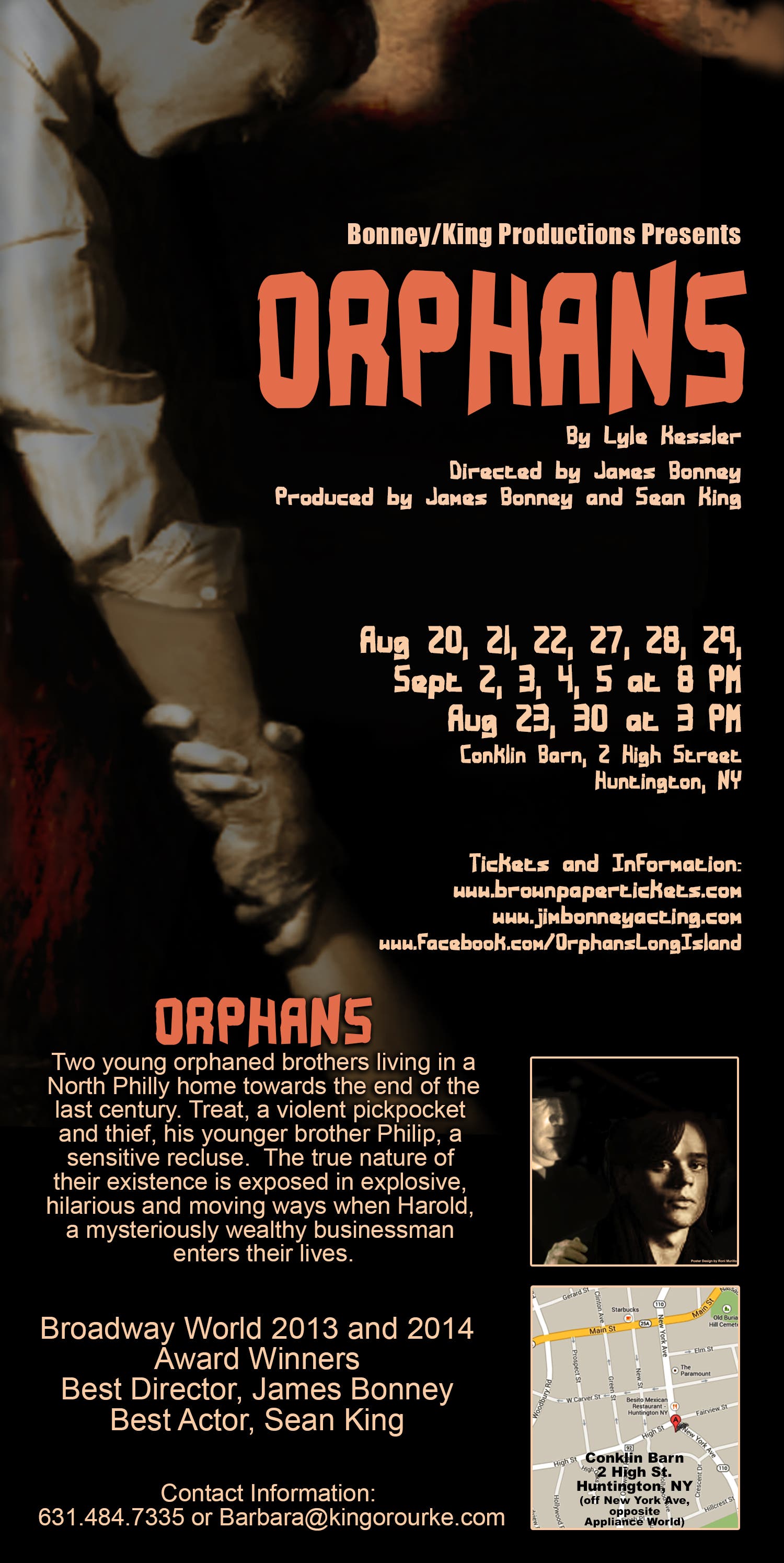Theater - ORPHANS "An International Success" | Babylon Village, NY Patch