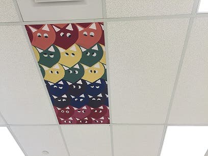 RHS Geometry Classes Create Tessellation Project For Ceiling Tiles ...