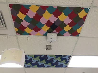 RHS Geometry Classes Create Tessellation Project For Ceiling Tiles ...