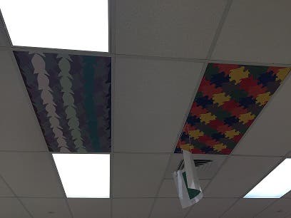 RHS Geometry Classes Create Tessellation Project For Ceiling Tiles ...