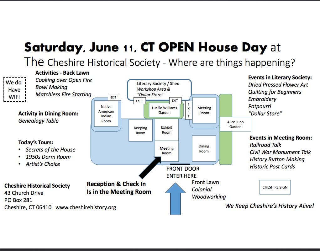 Join the Cheshire Historical Society on CT Open House Day June 11 ...