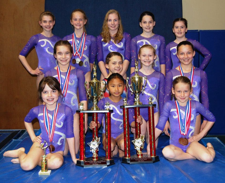 Carroll Gymnasts compete at Level 4 and 5 Maryland State Gymnastics ...