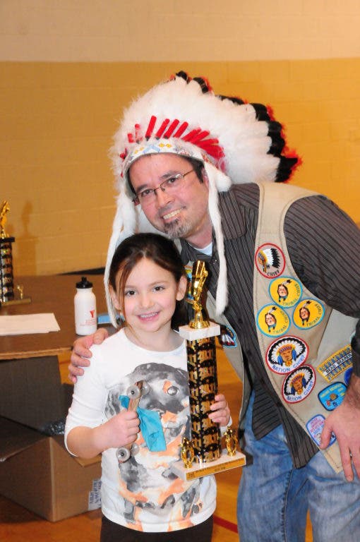 All are winners at the annual YMCA Indian Guides/Princesses Pinewood ...