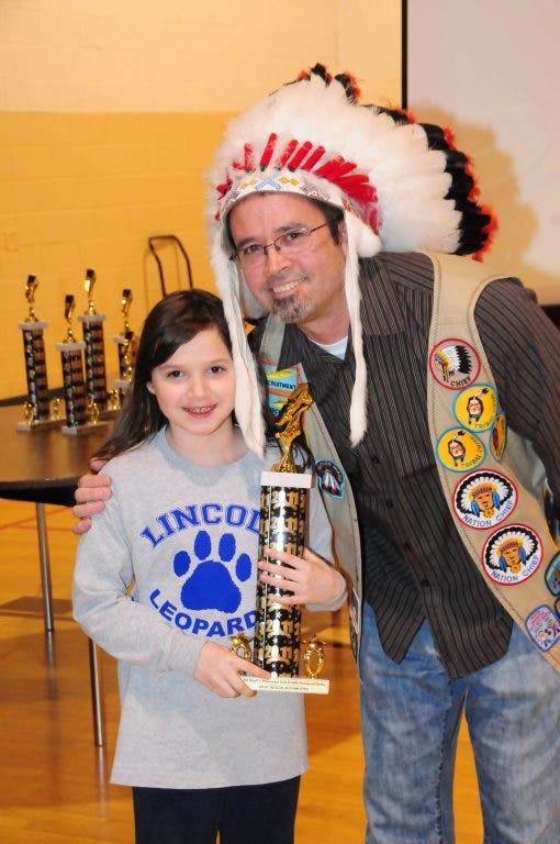 All are winners at the annual YMCA Indian Guides/Princesses Pinewood ...