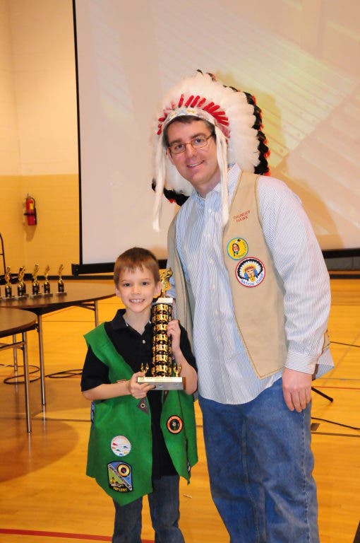 All are winners at the annual YMCA Indian Guides/Princesses Pinewood ...
