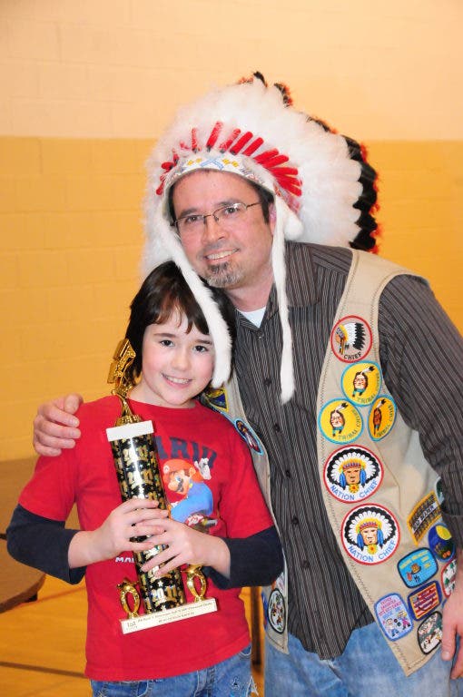 All are winners at the annual YMCA Indian Guides/Princesses Pinewood ...