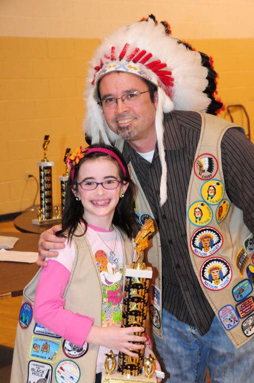 All are winners at the annual YMCA Indian Guides/Princesses Pinewood ...