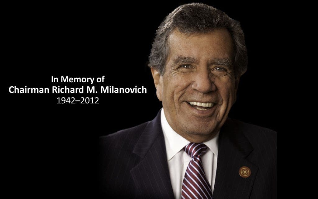 Morongo Leader Mourns Passing of Agua Caliente Chair Richard Milanovich ...