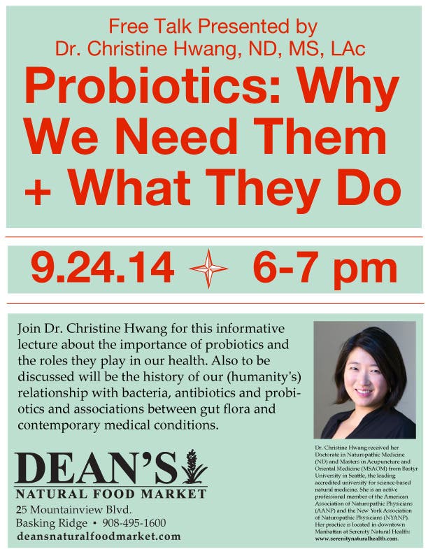 Probiotics Lecture | Basking Ridge, NJ Patch