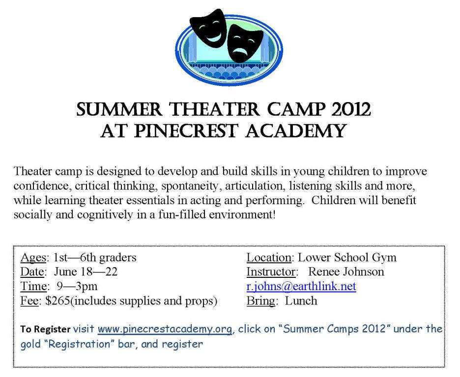 Theater Summer Camp | Cumming, GA Patch