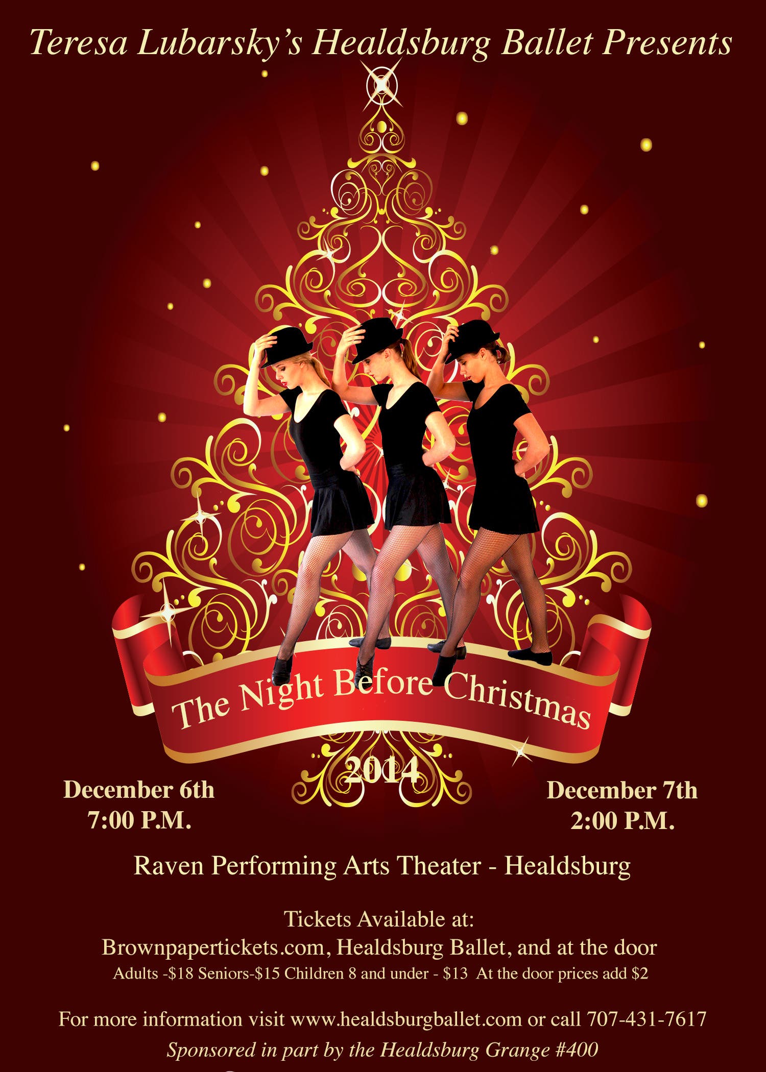 Healdsburg Ballet Presents The Night Before Christmas | Healdsburg, CA ...