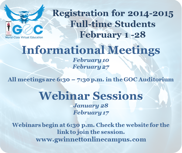 Gwinnett Online Campus Hosts Webinar Information Session for 2014-2015 ...