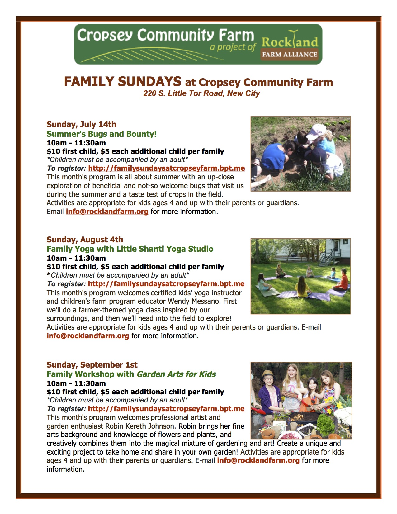 Family Sundays at Cropsey Community Farm Keep Growing! | New City, NY Patch