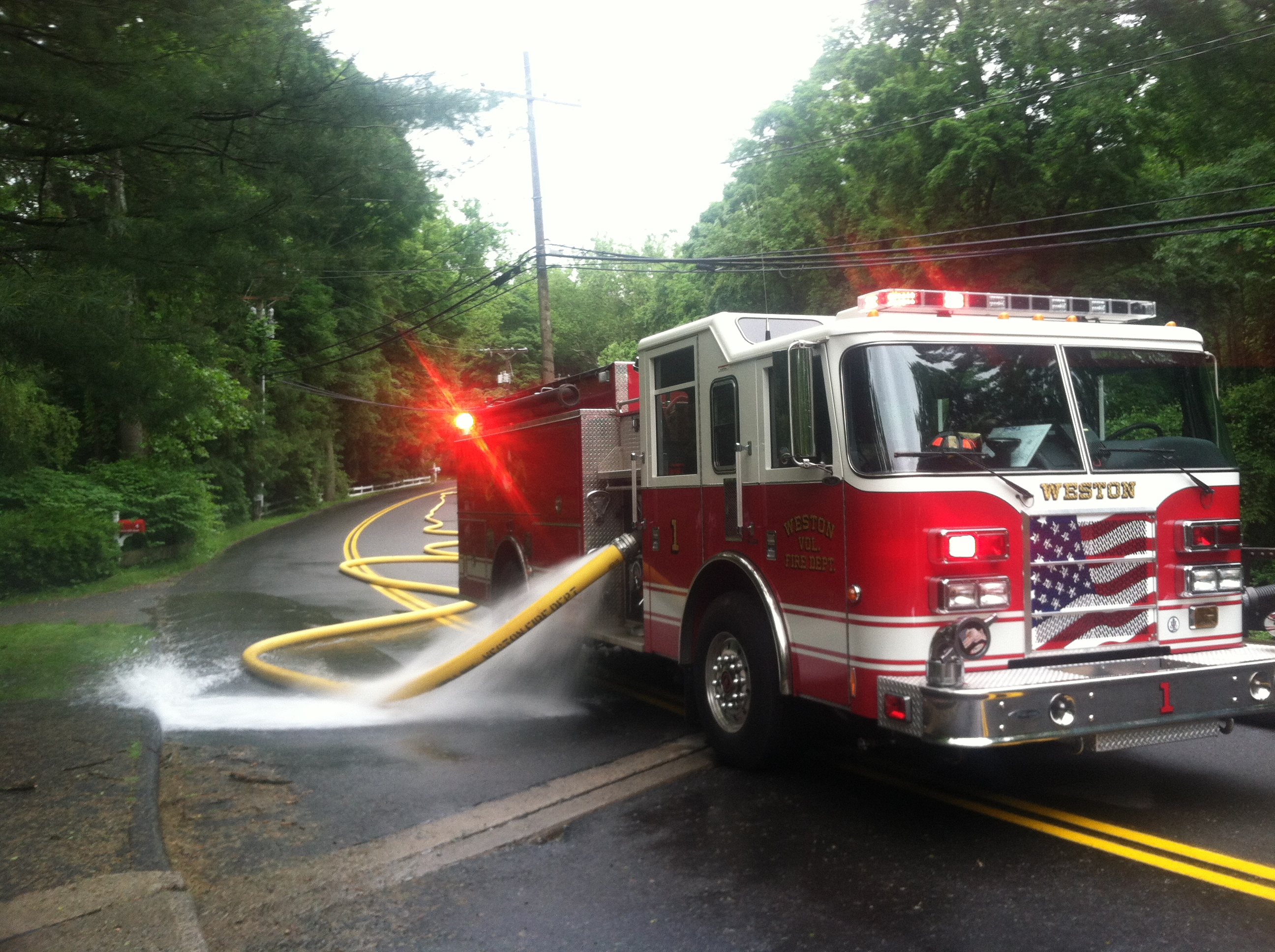 Photos from the House Fire at Steep Hill Road | Weston, CT Patch