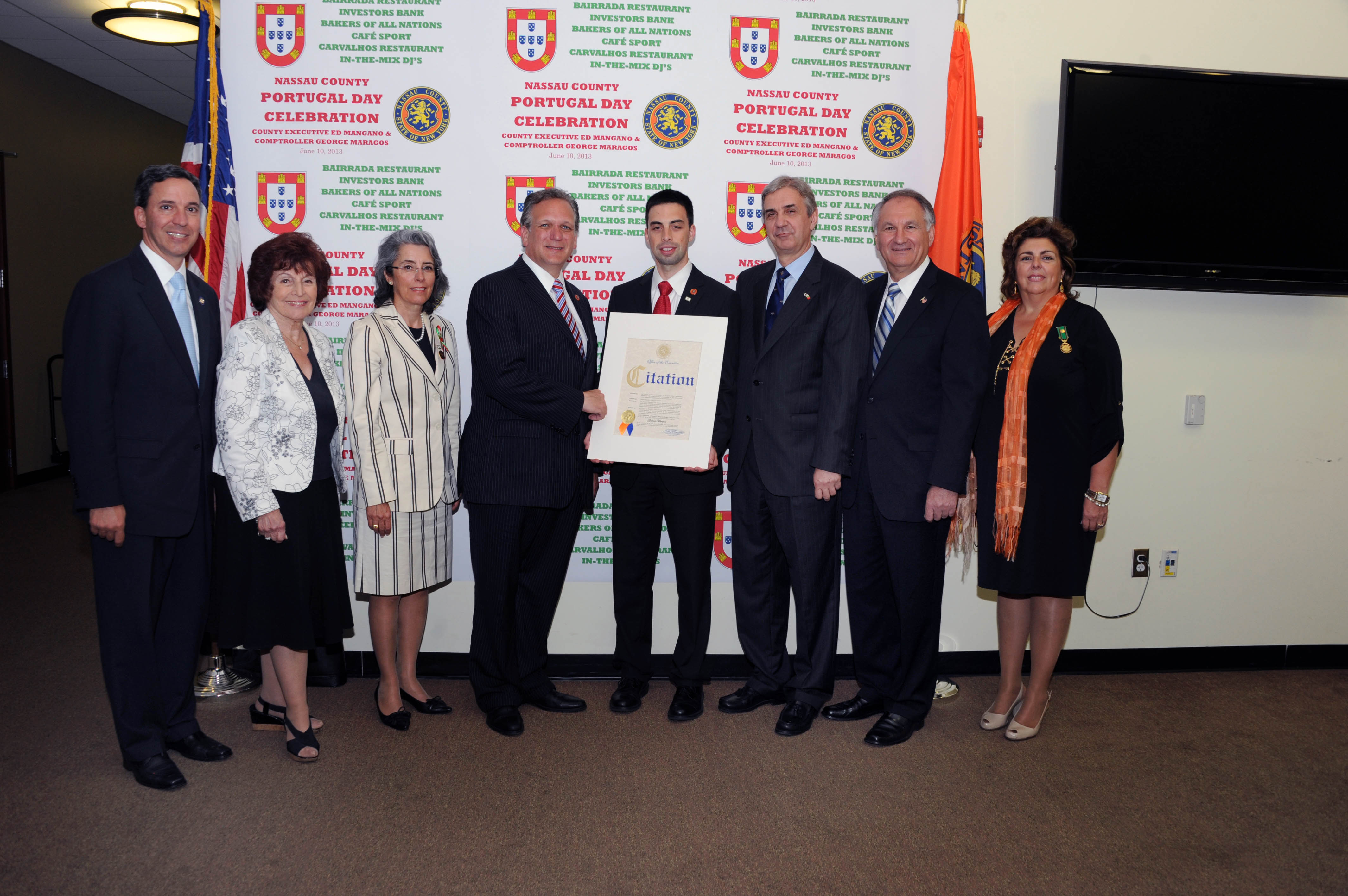 Ambassador of Portugal joins with County Executive Ed Mangano ...