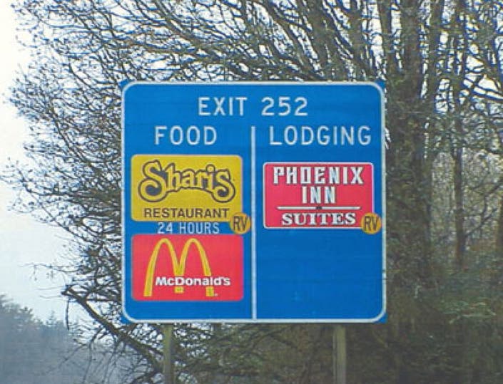 DOT to Review Policies on Highway Food, Fuel, and Lodging Signs ...