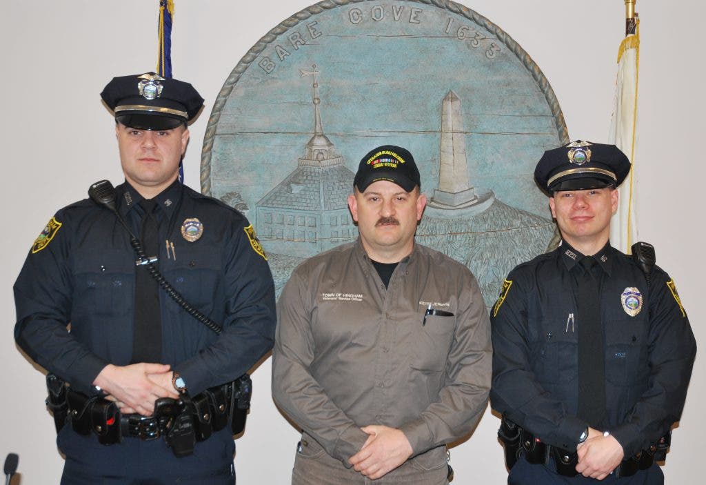 Two Veterans Sworn in as New Hingham Police Officers | Hingham, MA Patch