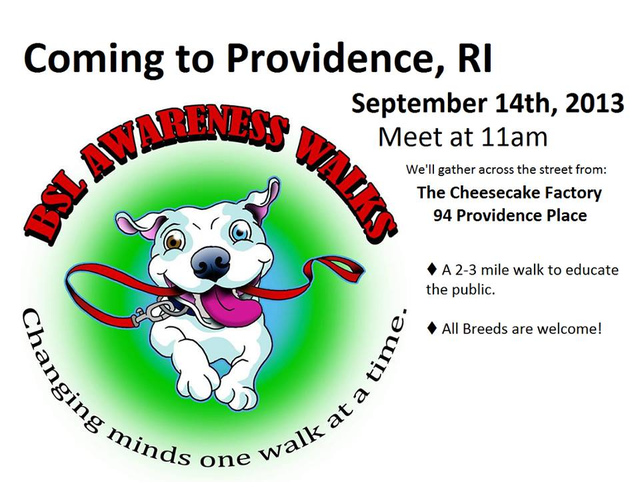 BSL AWARENESS WALKS - POSITIVE PIT BULL WALK | East Providence, RI Patch