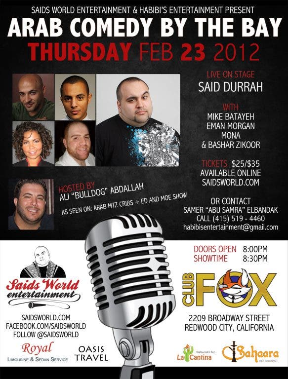 Arab Comedy by the Bay | Redwood City, CA Patch