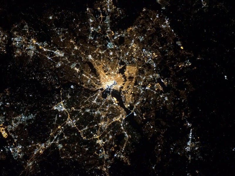 Stunning Image of Washington, DC Area from Space | Gaithersburg, MD Patch