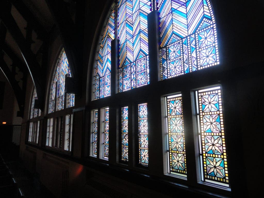 First Congregational Restoring Stained-Glass Windows to Original ...