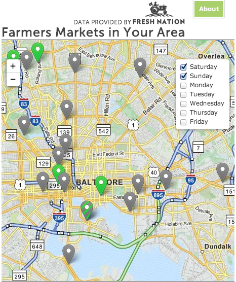 Map: Farmers Markets in Baltimore County | Owings Mills, MD Patch