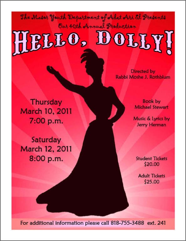 Hello Rabbi! It's Adat Ari El's 40th Year of Producing the Classic ...