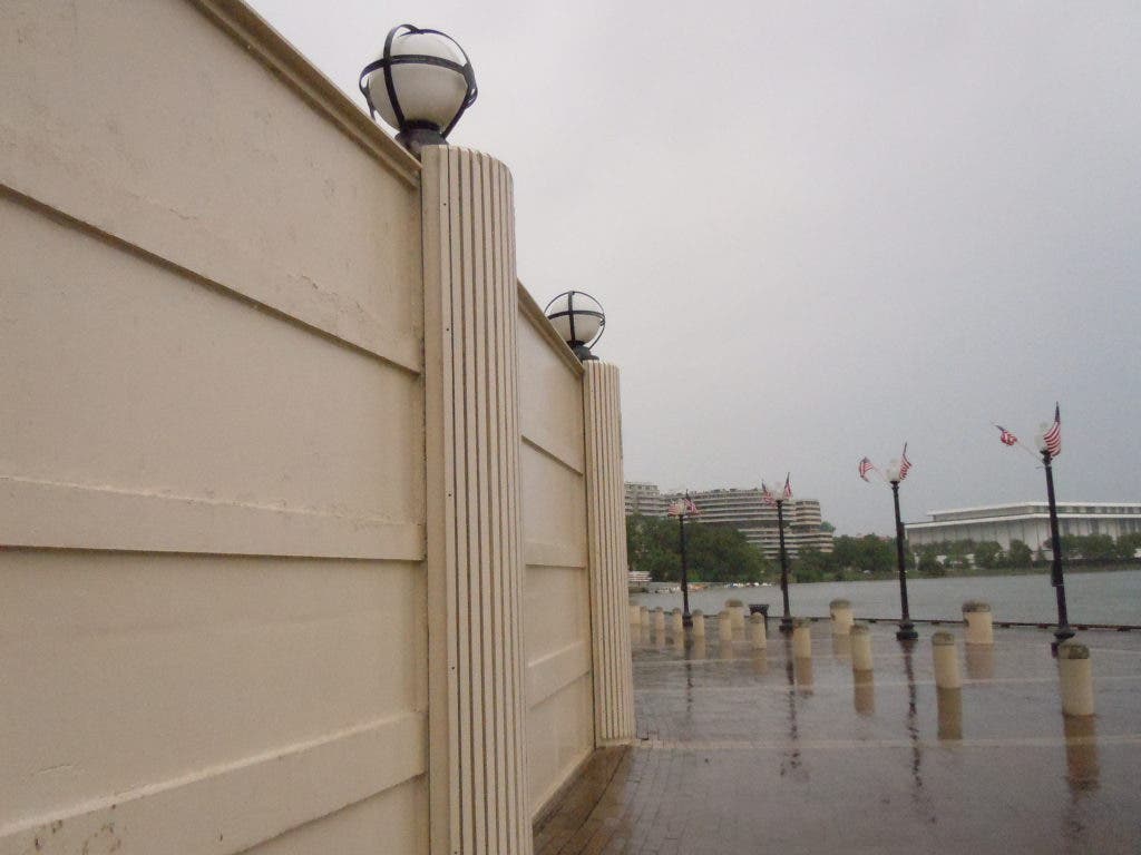 Flood Gates Up at Georgetown Waterfront in Anticipation of Abnormally ...