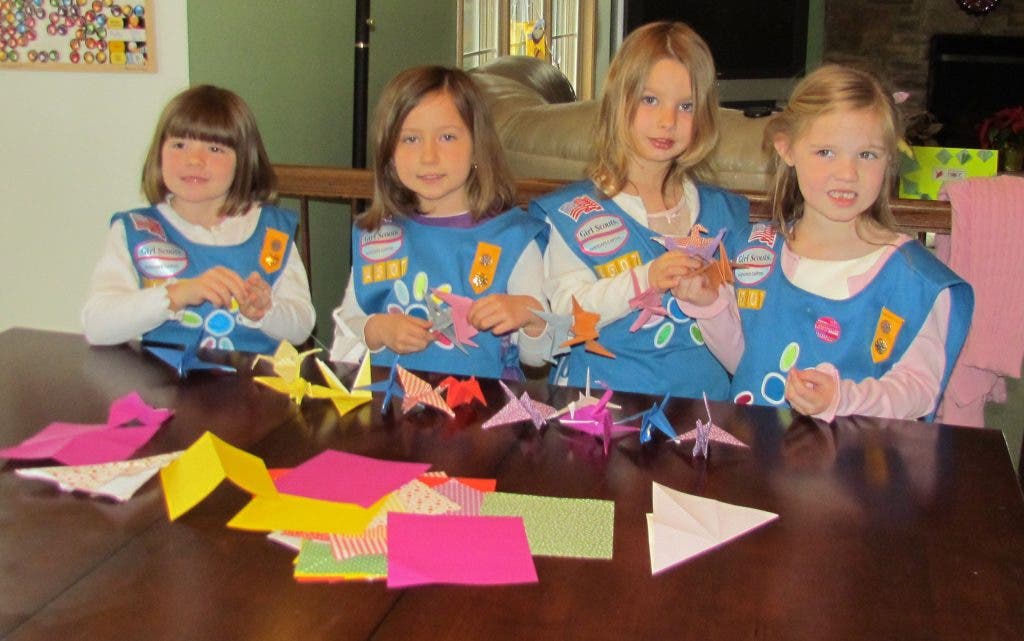 Girl Scouts' Origami Cranes Show Support for Japan | Ashburn, VA Patch