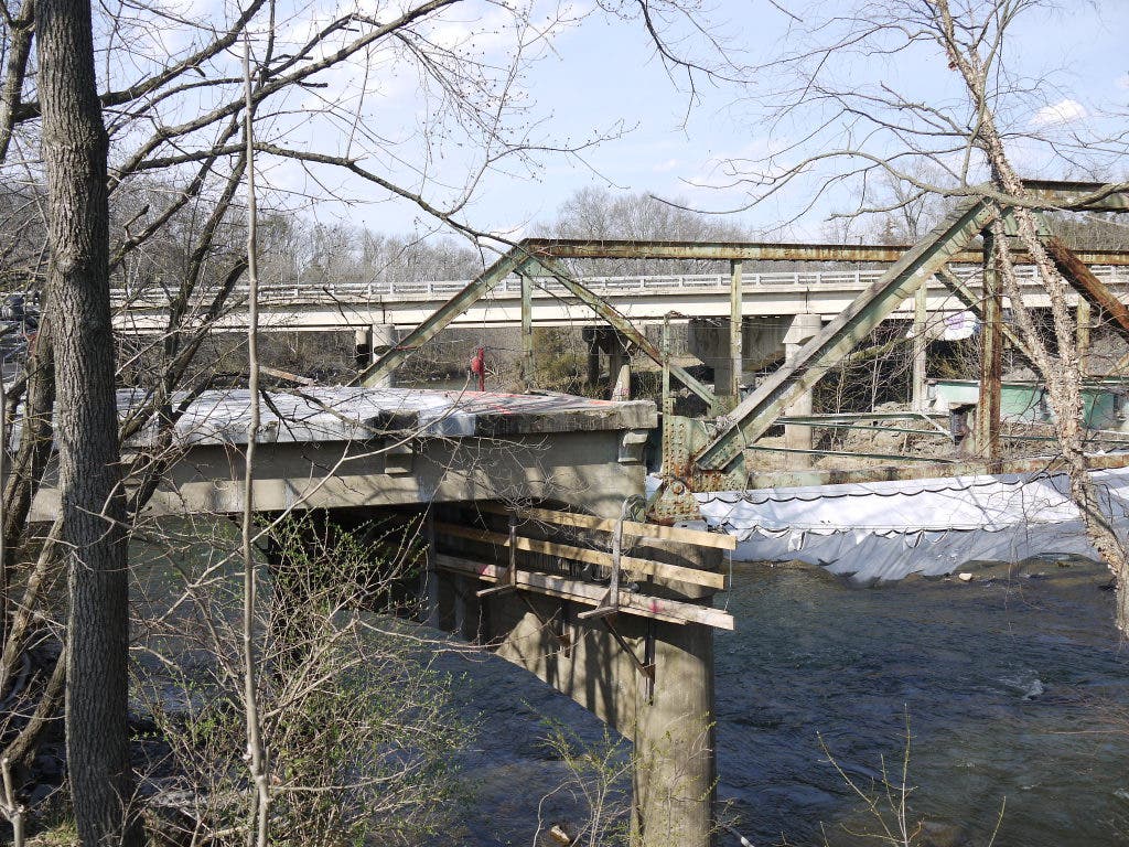Old Route 7 Bridge Stripped to Its Girders | Ashburn, VA Patch