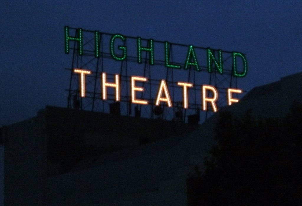 Highland Theatre Sign Shines Once Again | Highland Park, CA Patch