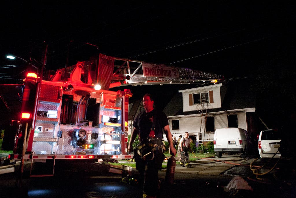 VIDEO: Three-Alarm Fire Guts Englewood House | Teaneck, NJ Patch