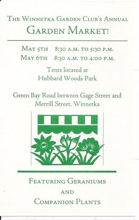 The Winnetka Garden Club's Annual Garden Market | Winnetka, IL Patch