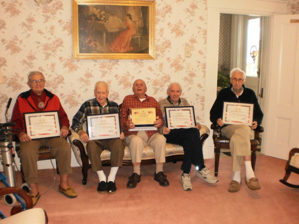 The Fuller House of Stoneham Honors Six WWII Veteran Residents ...