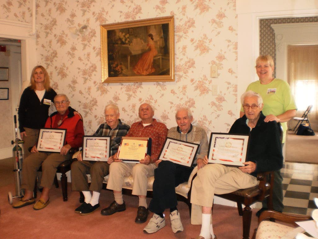 The Fuller House of Stoneham Honors Six WWII Veteran Residents ...
