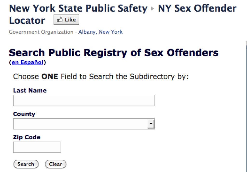 NYS Releases Sex Offender Facebook App | Northport, NY Patch