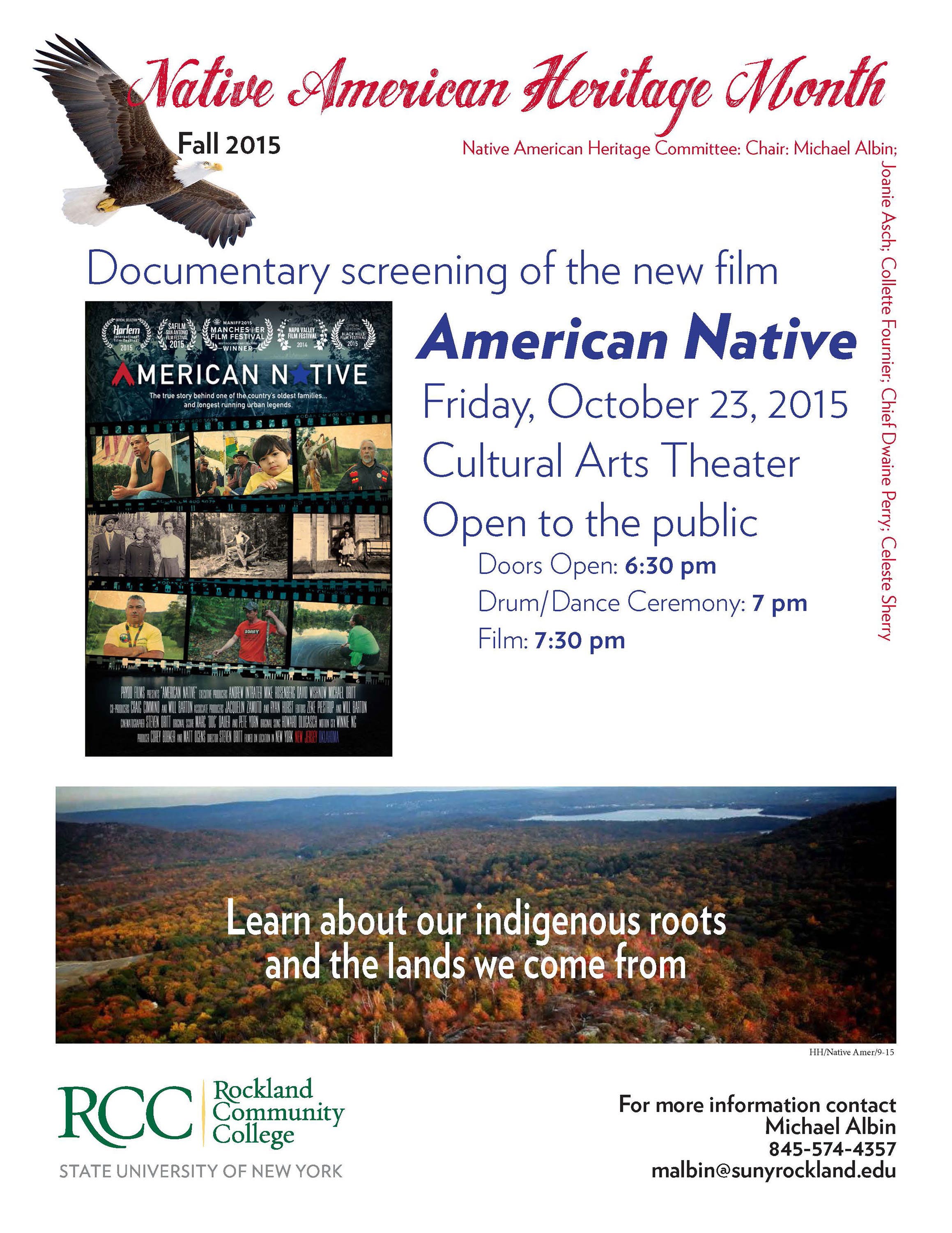 October 23 Native American Heritage Special Screening of American ...