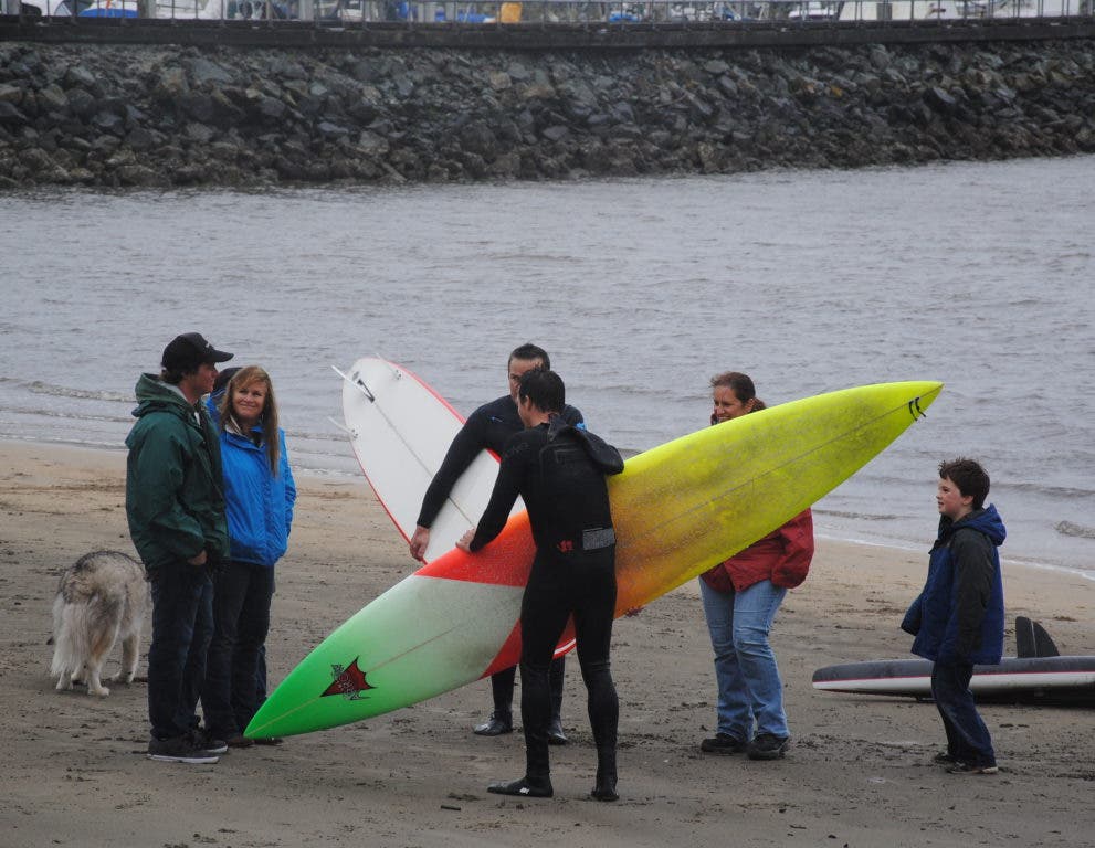 Family, Surfers Gather for Sion Milosky Paddle Out Memorial in Half ...