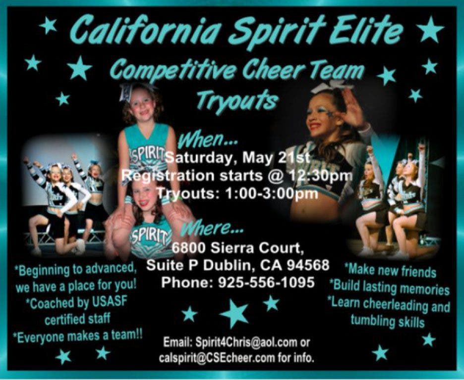 Competitive Cheerleading Placements & Open House | Dublin, CA Patch
