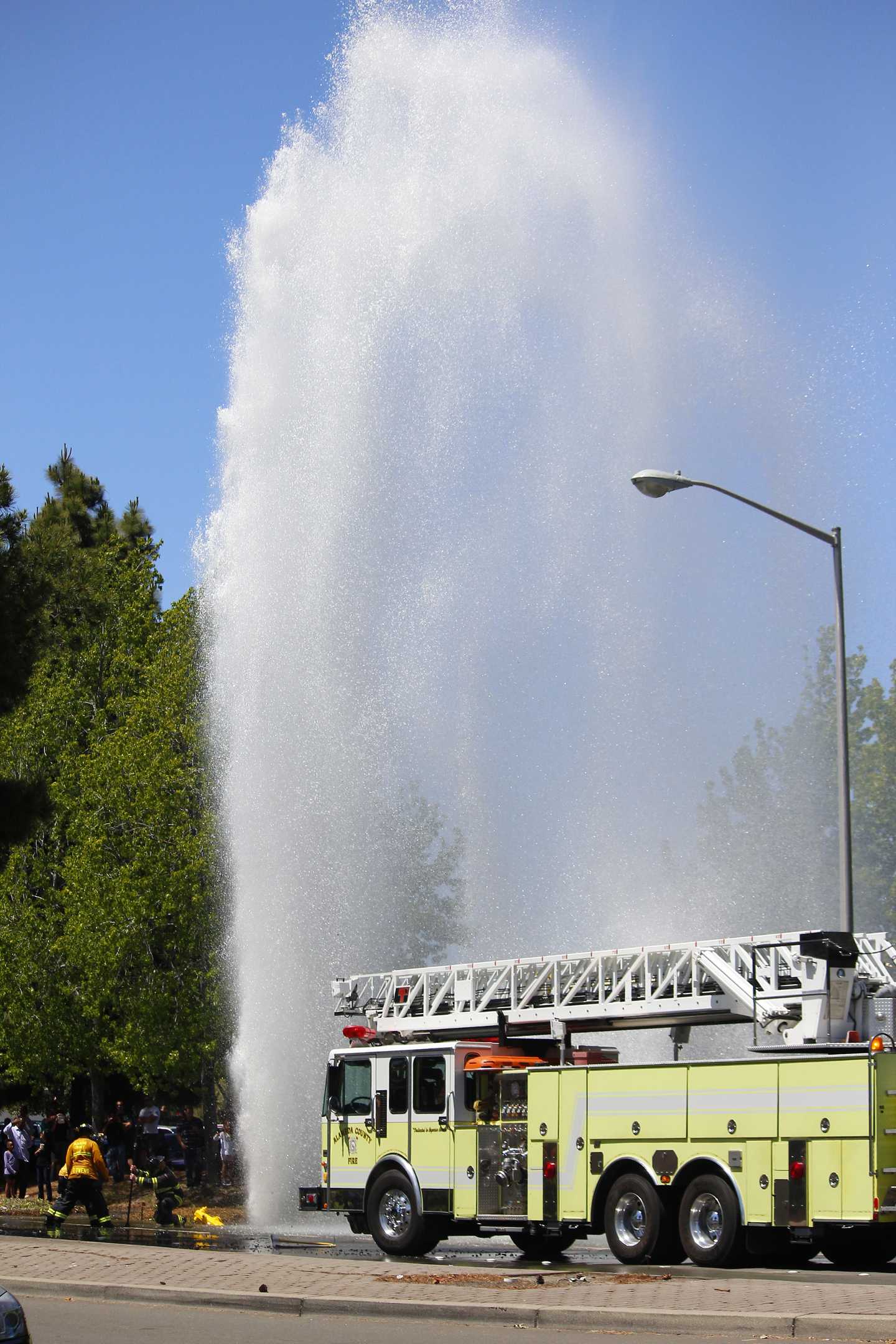Photos: Broken Fire Hydrant Floods Newark Boulevard | Newark, CA Patch