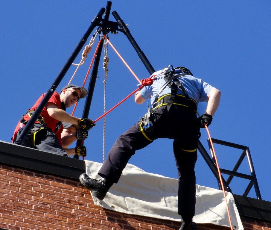 PHOTO/VIDEO: Rappelling to a Rescue with Newton Fire | Newton, MA Patch